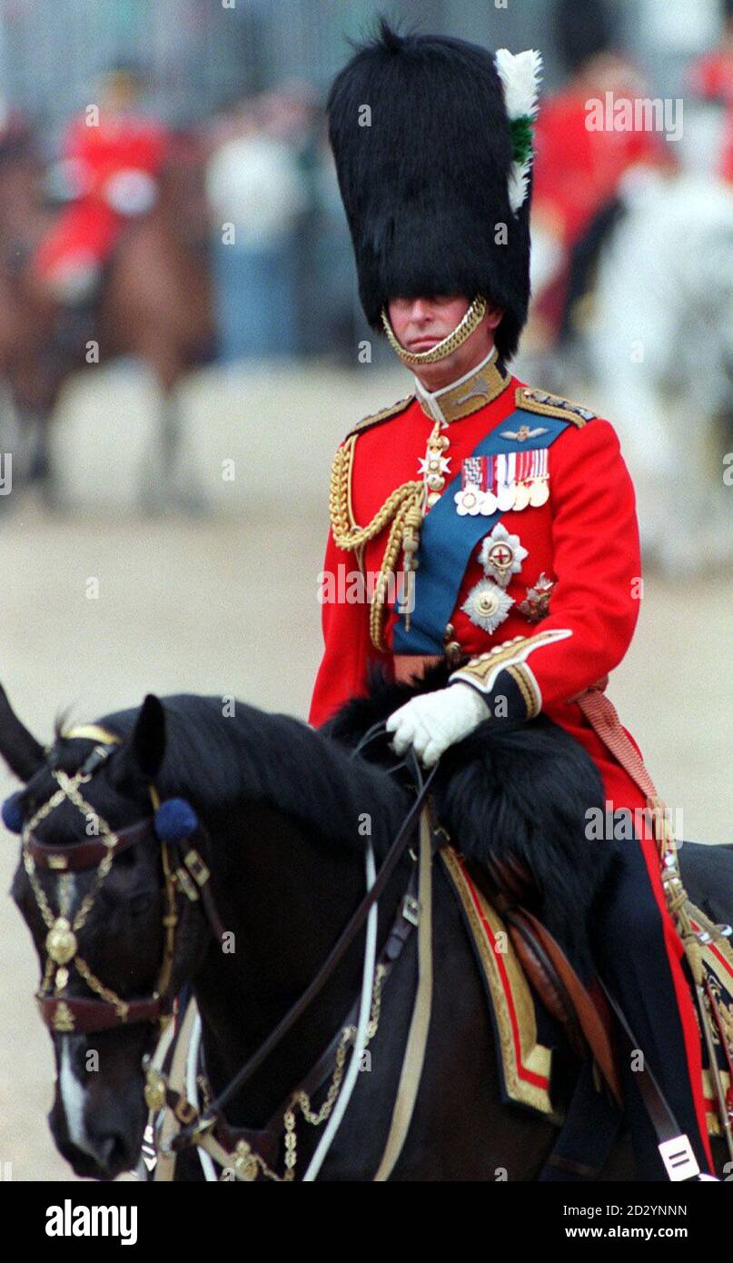 The Prince of Wales, Colonel, Welsh Guards takes the Salute at the ...
