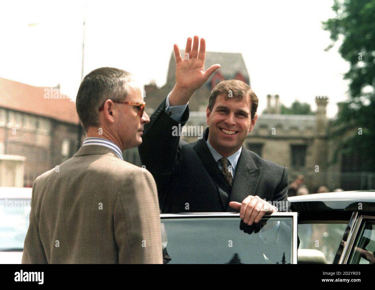 Prince Andrew in York, where he unveiled a plaque at the Minster to ...