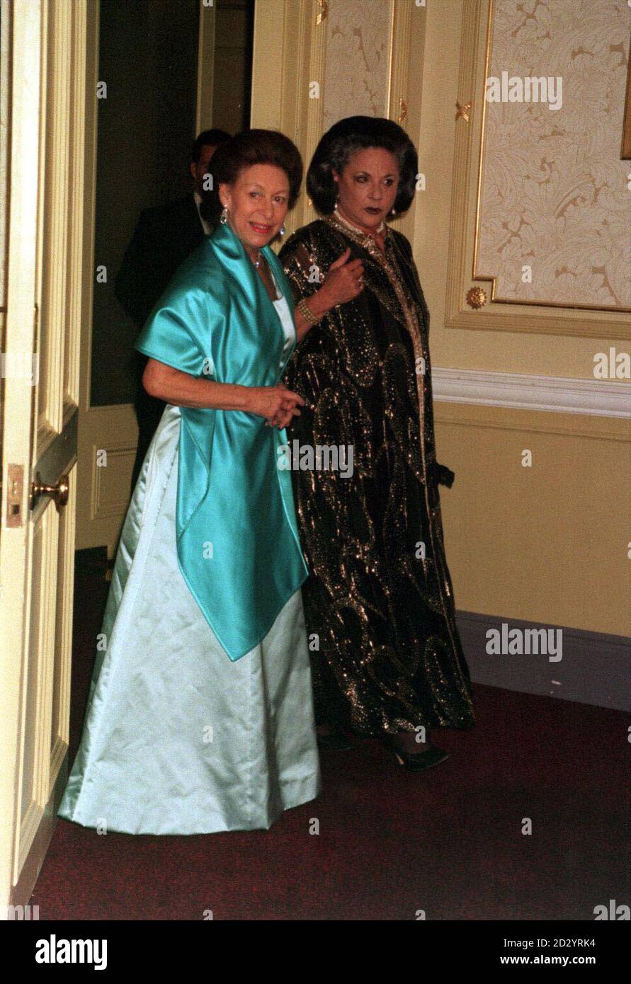 PA NEWS 23/6/98 PRINCESS MARGARET IS ACCOMPANIED BY PAMELA, LADY ...