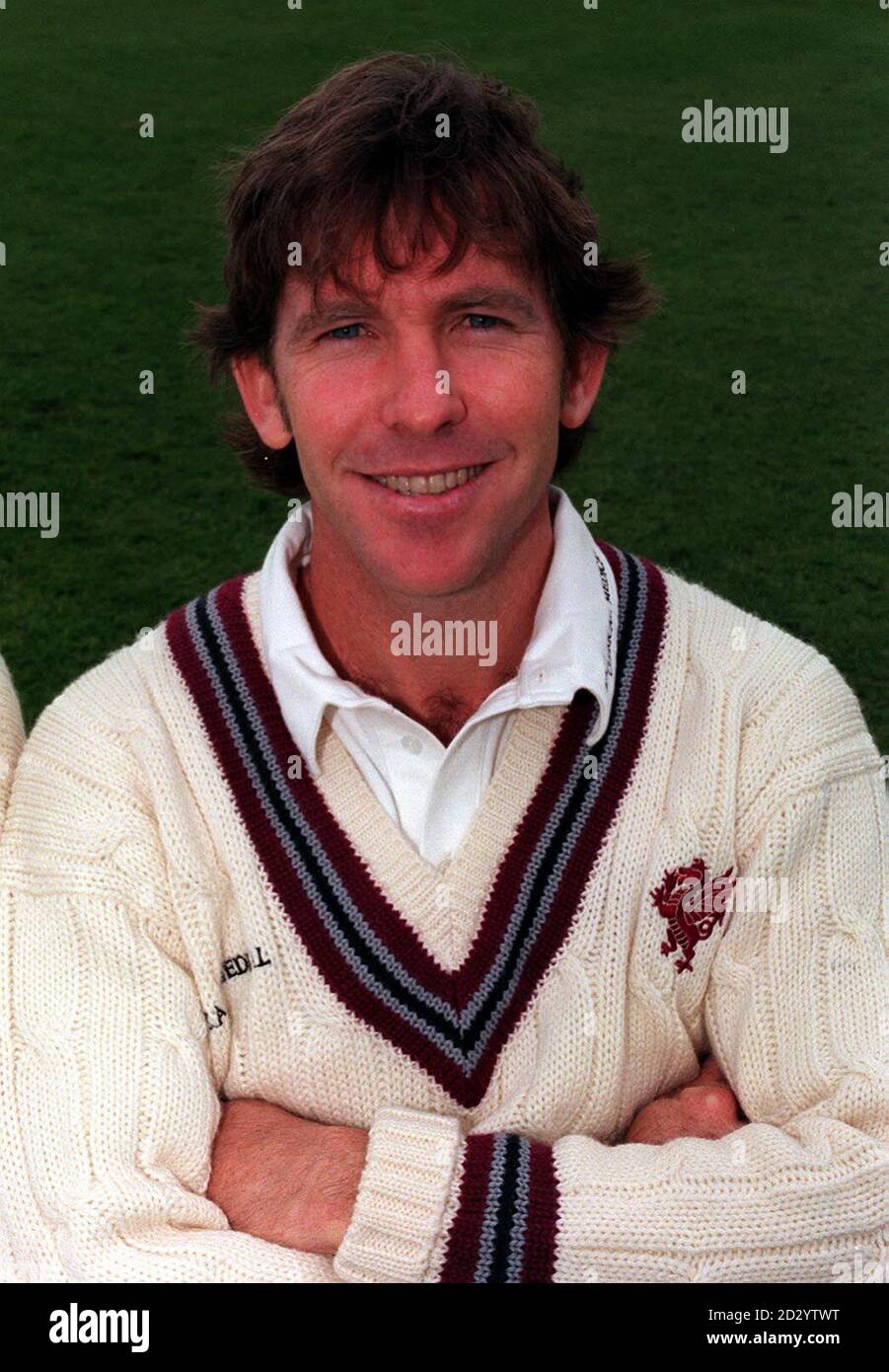 DERMOT REEVE of Somerset County Cricket Club. Photo by Barry Batchelor ...