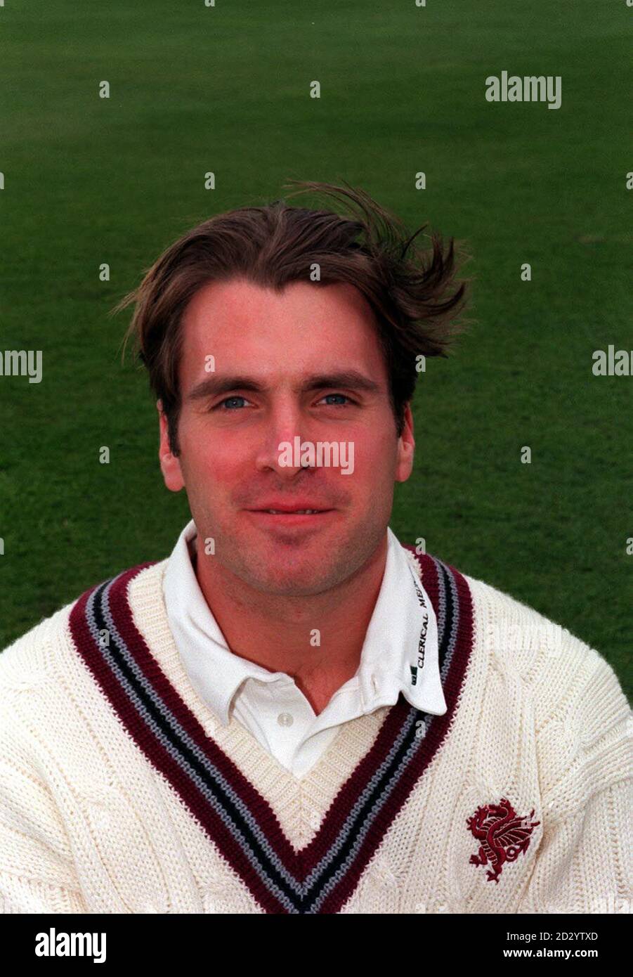 SIMON ECCLESTONE of Somerset County cricket Club. Photo by Barry ...