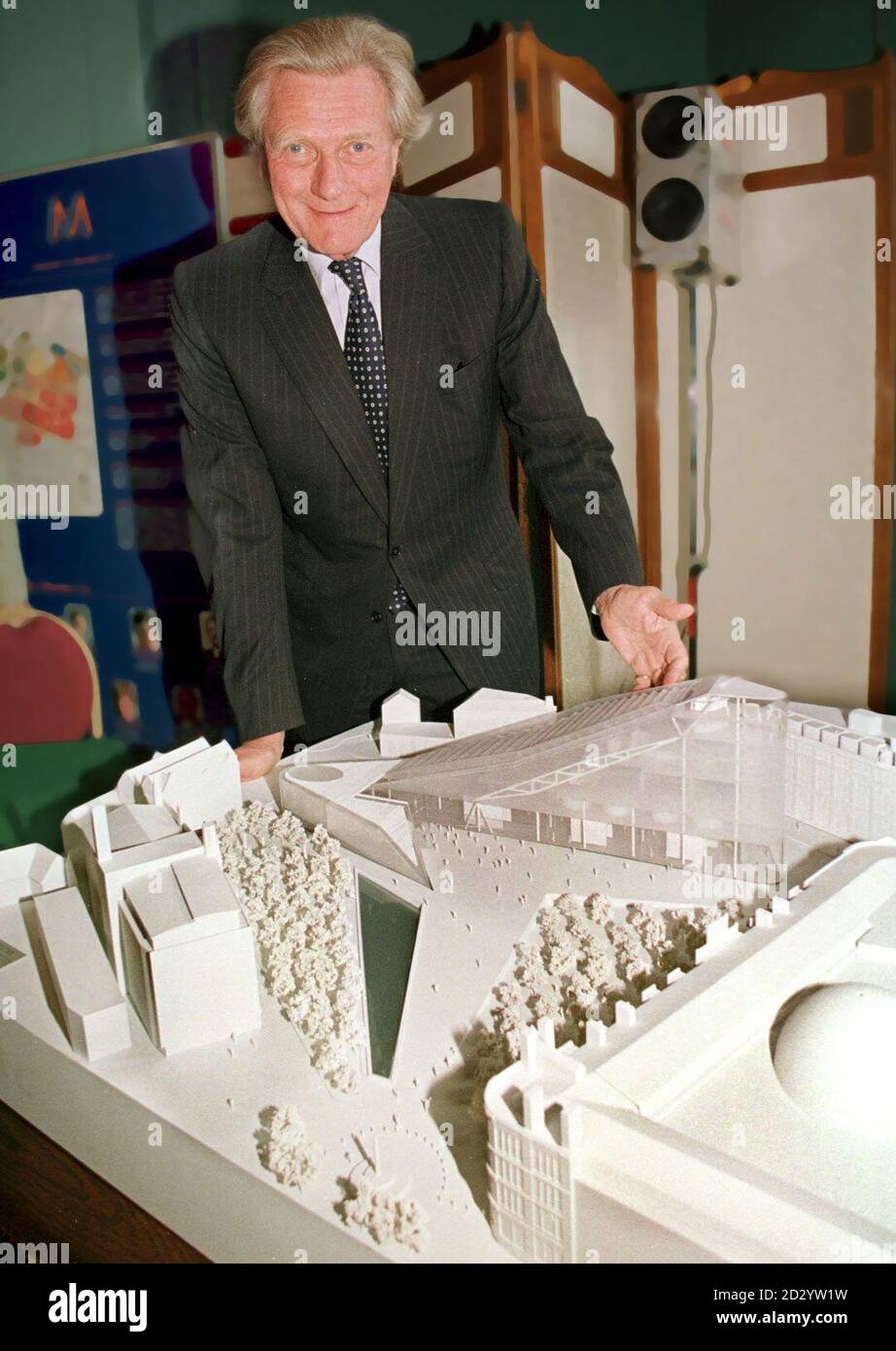 Millennium Commissioner Michael Heseltine at Manchester Town Hall today ...