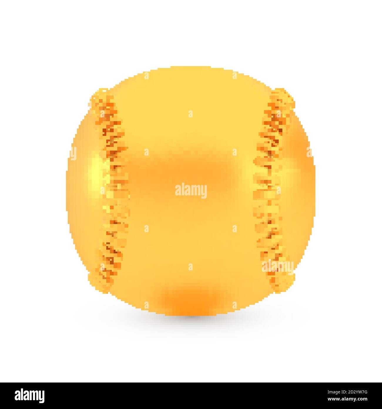 Golden baseball award concept, shiny realistic metallic ball Stock ...