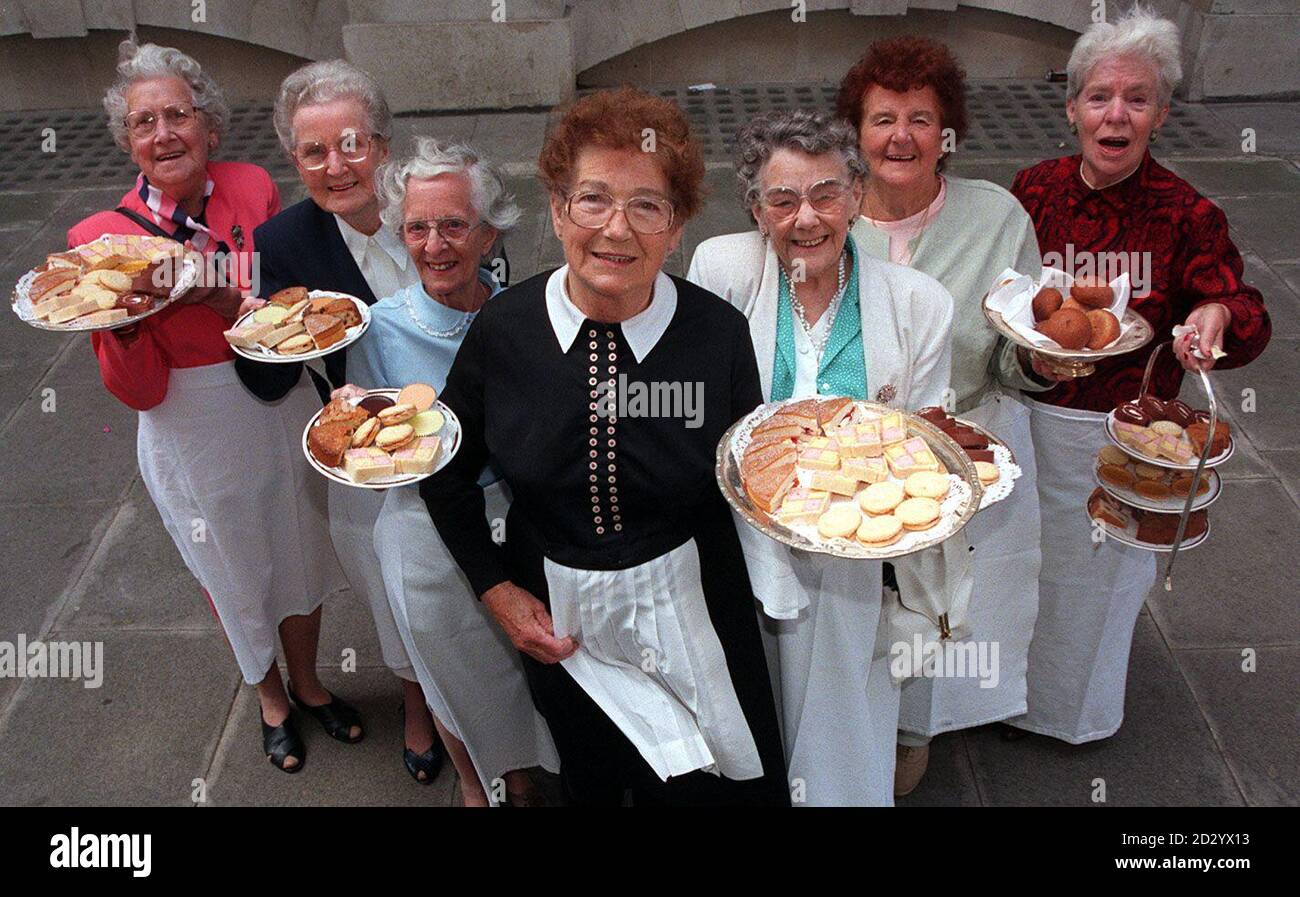 Former nippies from left to right Rosetta Bailey, Emily Cook, Frances ...