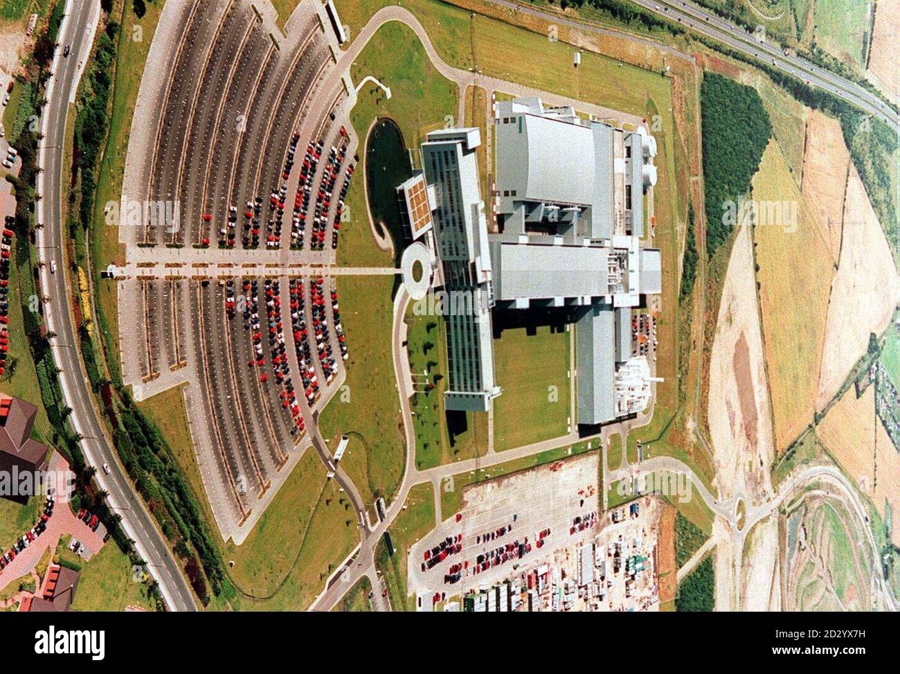 An aerial view of the giant Microchip plant Siemens which will today ...