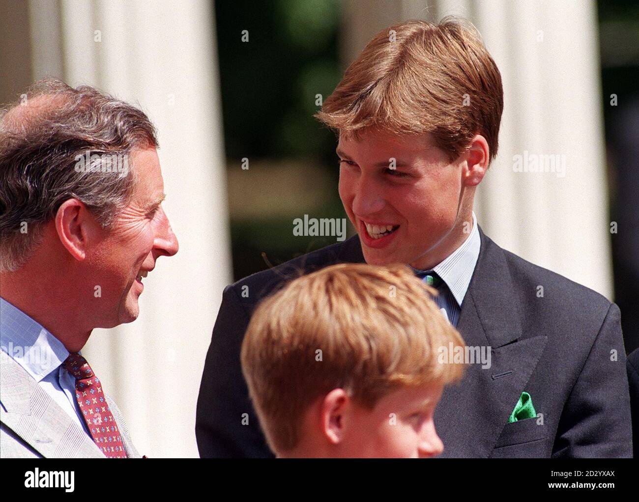The Prince of Wales (left) with Prince William (right) and his younger ...
