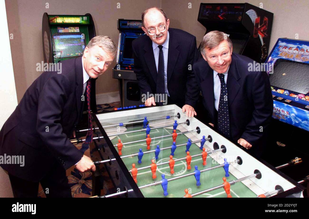 TUC Leader John Monks (left), TUC President John Edmunds (centre) and ...