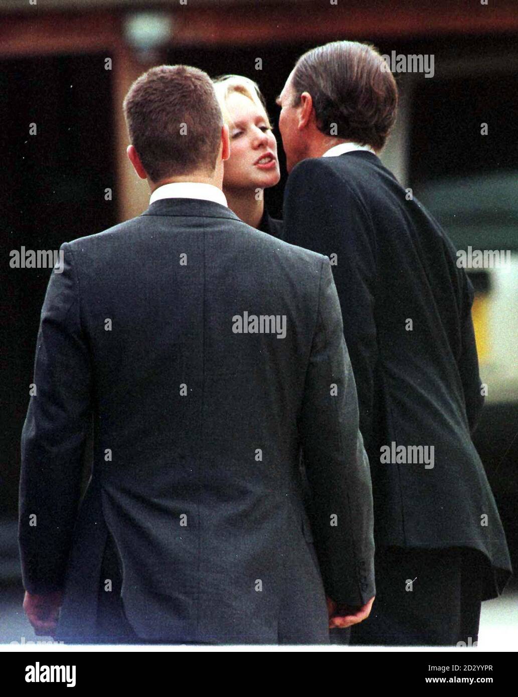Captain Mark Phillips and his children Peter and Zara Phillips, at the ...