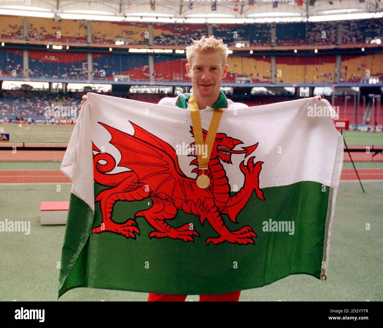 Welsh Gold medal winning Commonwealth Games 400 metres champion Iwan ...