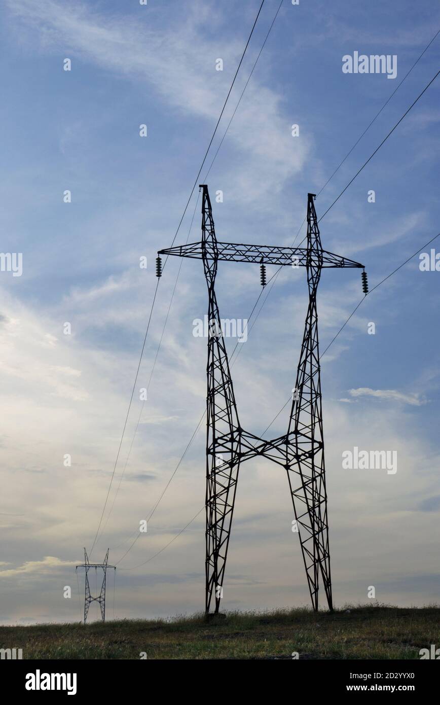 High voltage power pole texture hi-res stock photography and images - Alamy