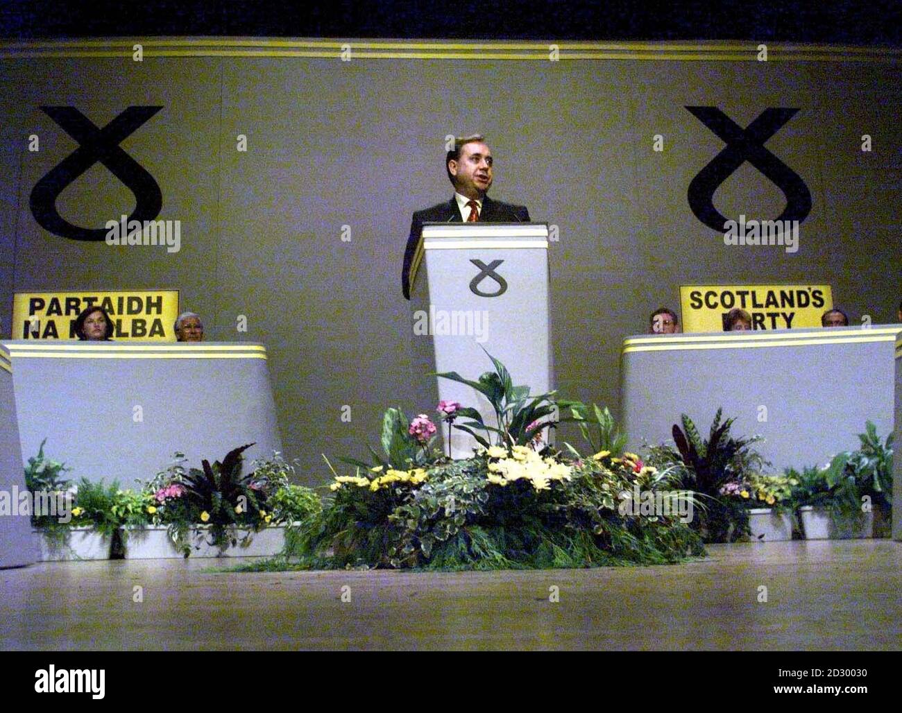 SNP (Scottish National Party) leader Alex Salmond addresses the SNP ...