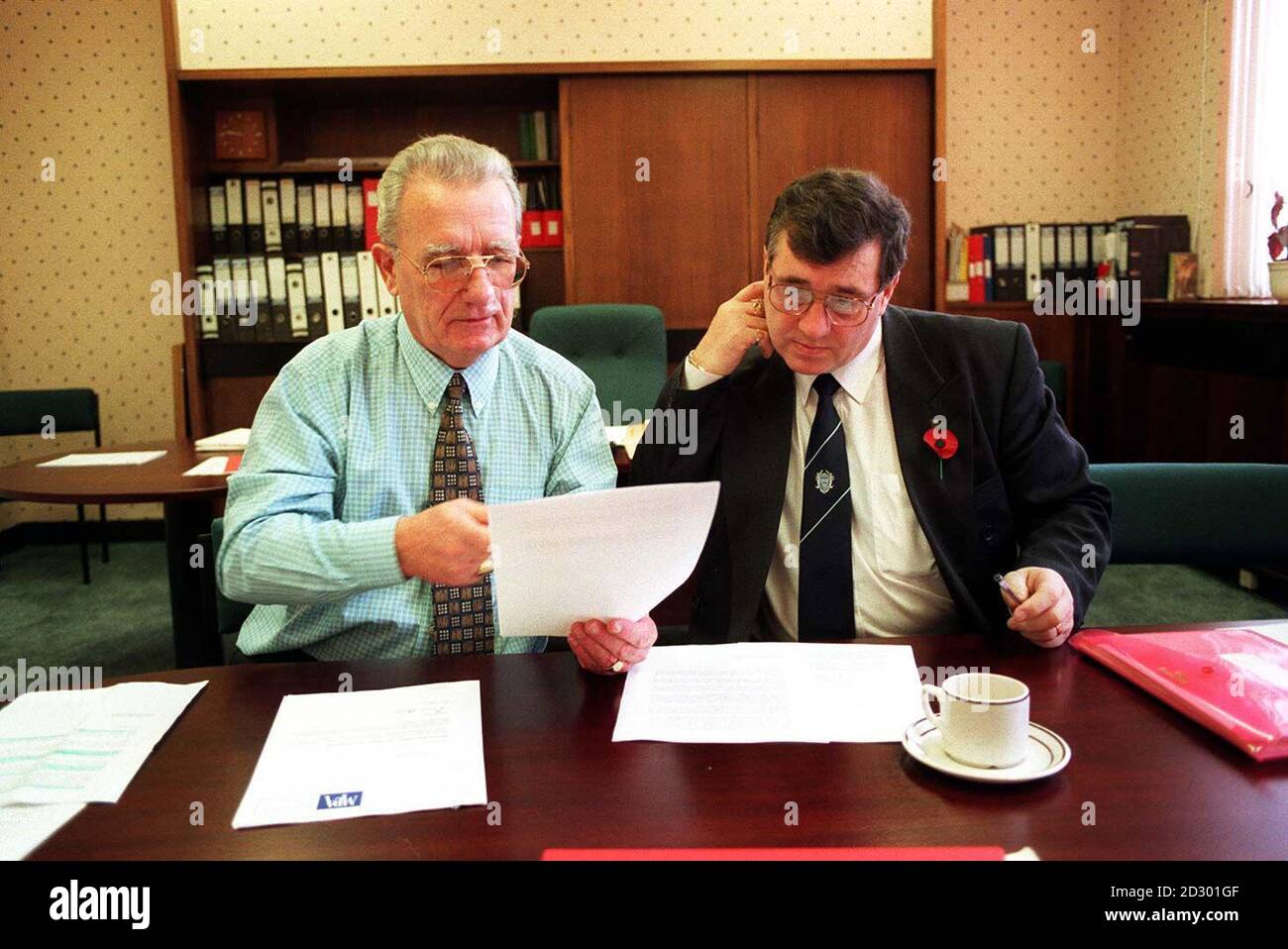 Councillors Dave Martin and Frank Prendergast, who are due to make a ...