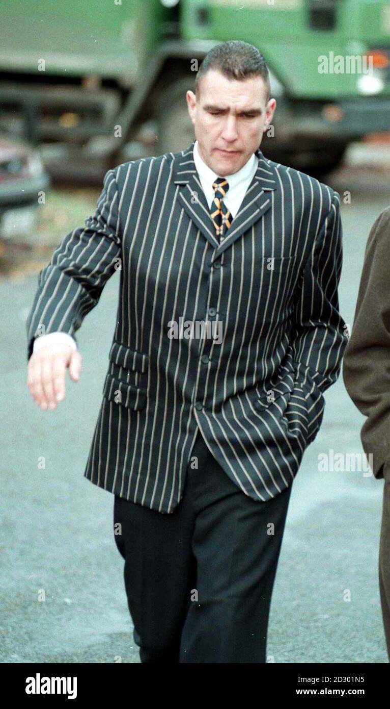 QPR player-assistant manager Vinnie Jones arrives at Hemel Hempstead ...