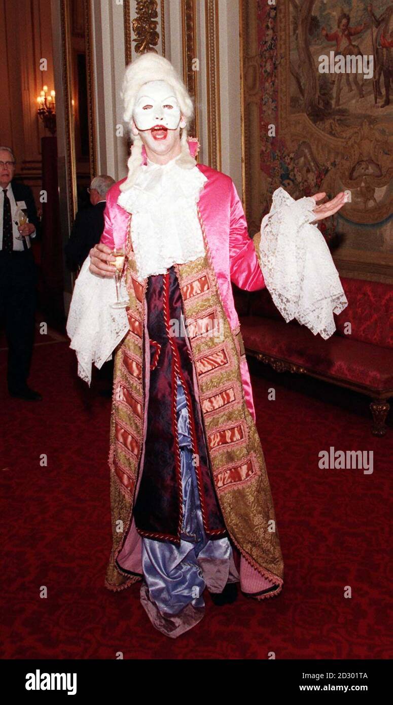 A mime artist at Buckingham Palace this evening (Friday), where the ...