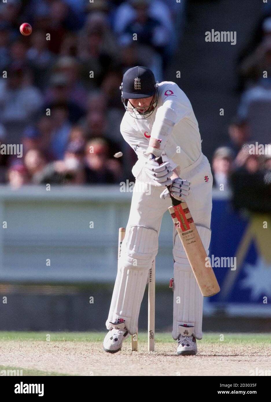 Sport cricket action f l full length michael atherton hi-res stock ...