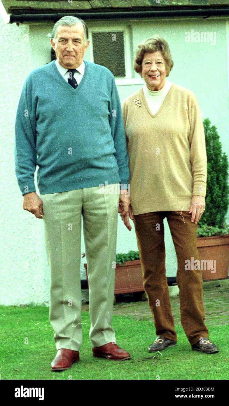 Christopher and Mary Rhys-Jones outside their home in Brenchley, Kent ...