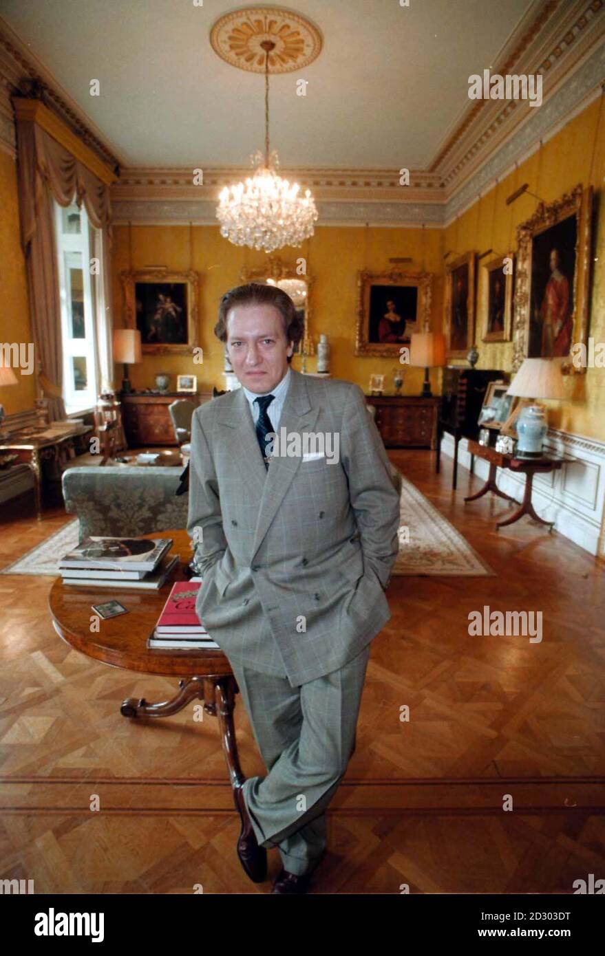Lord Bristol in one of the rooms of his private apartments at his ...