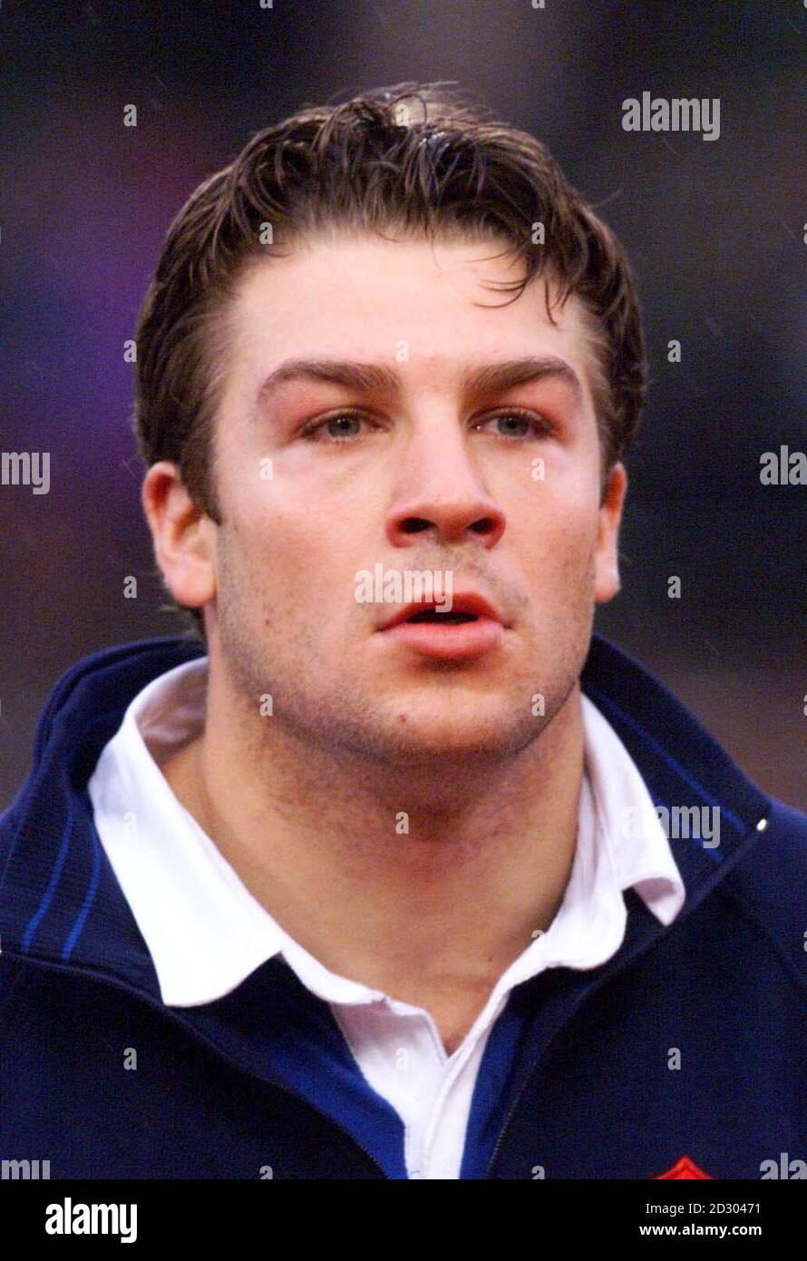 Member of the french 1999 five nations rugby union team hi-res stock ...
