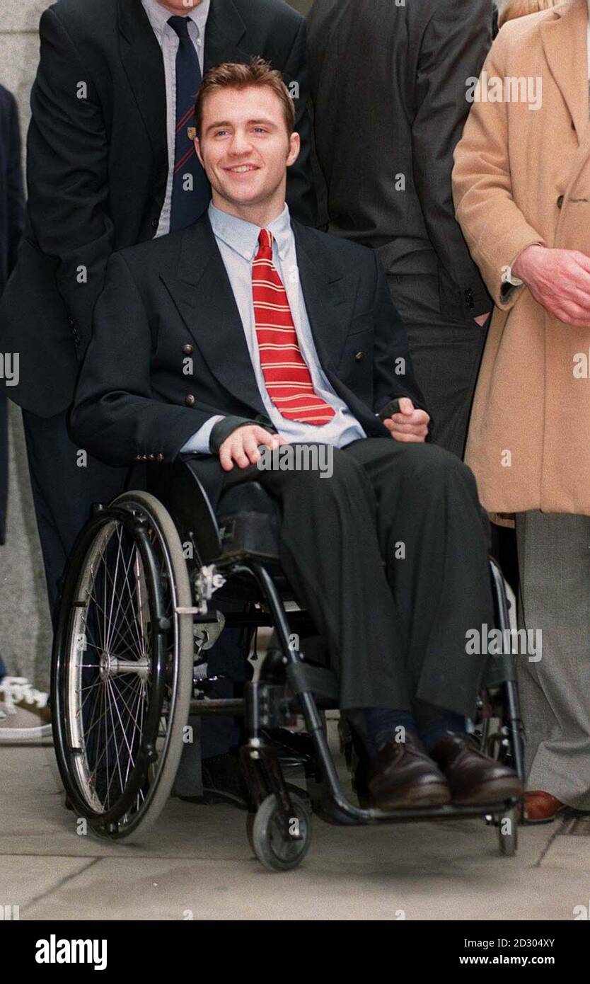 Ben Smoldon, who was paralysed when a scrum collapsed during a rugby ...