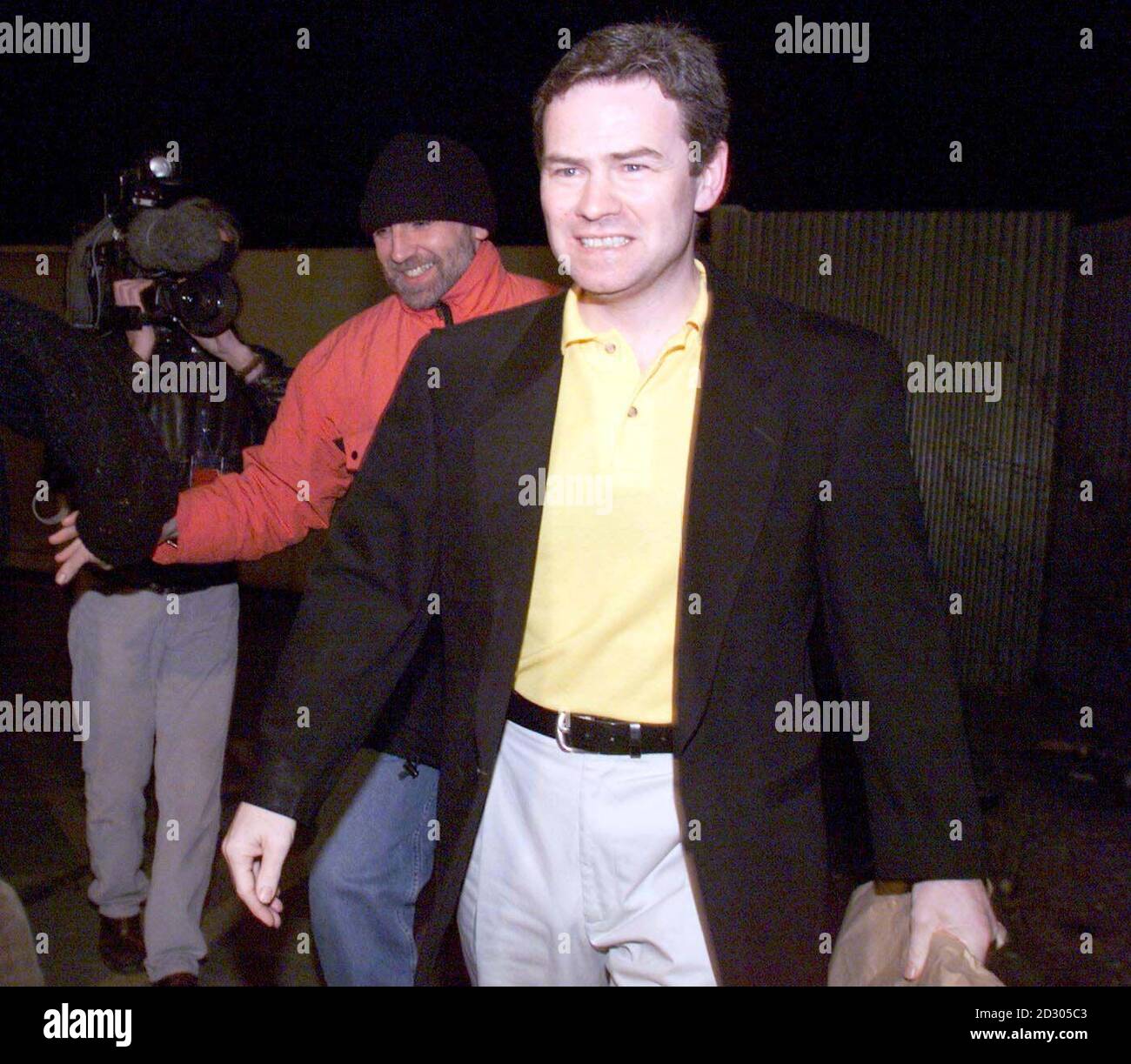 IRA men Gerard McDonnell and Thomas Quigley (right) walk free from the ...