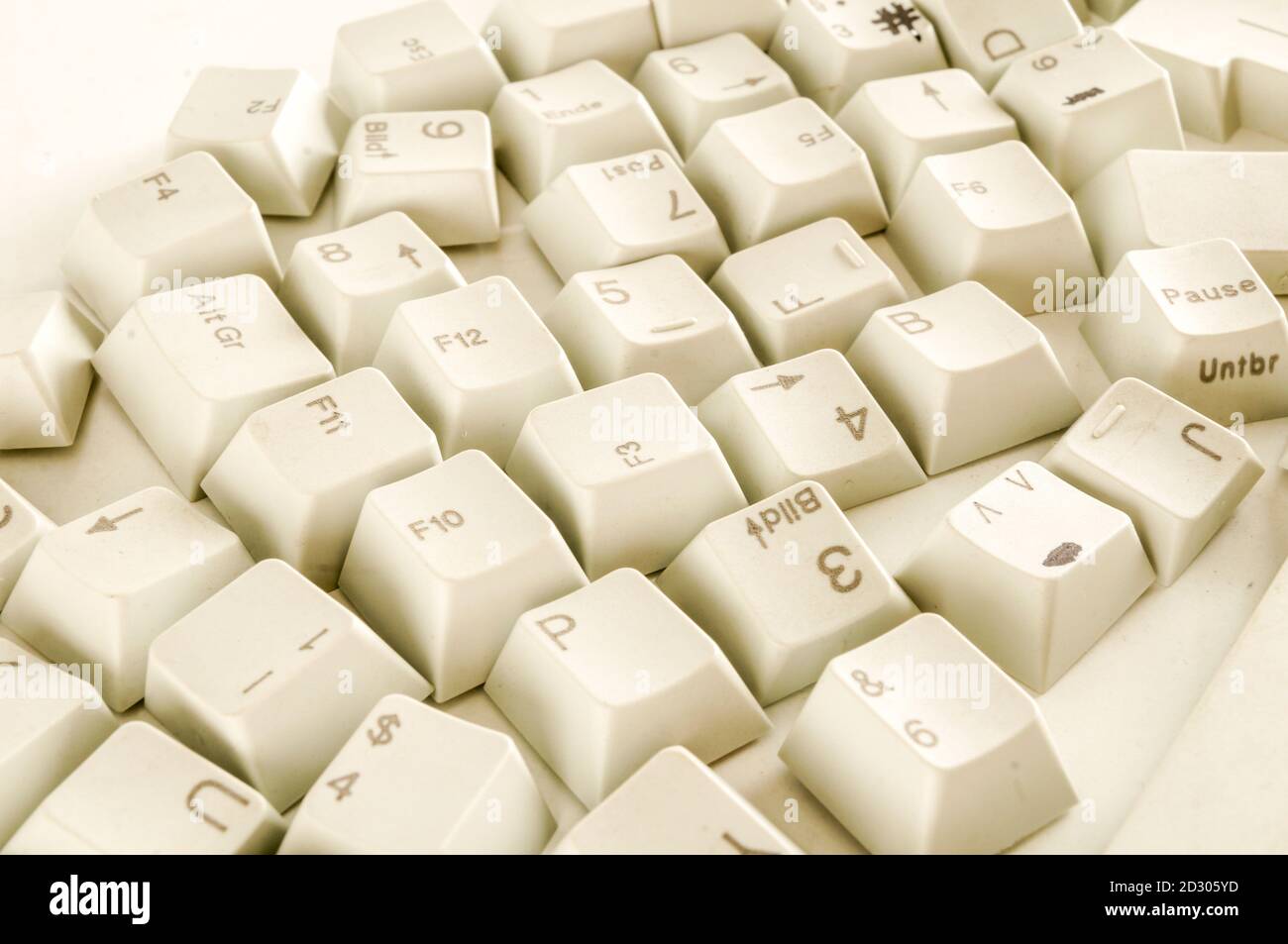 Alphabet numbers and some other keys Stock Photo - Alamy