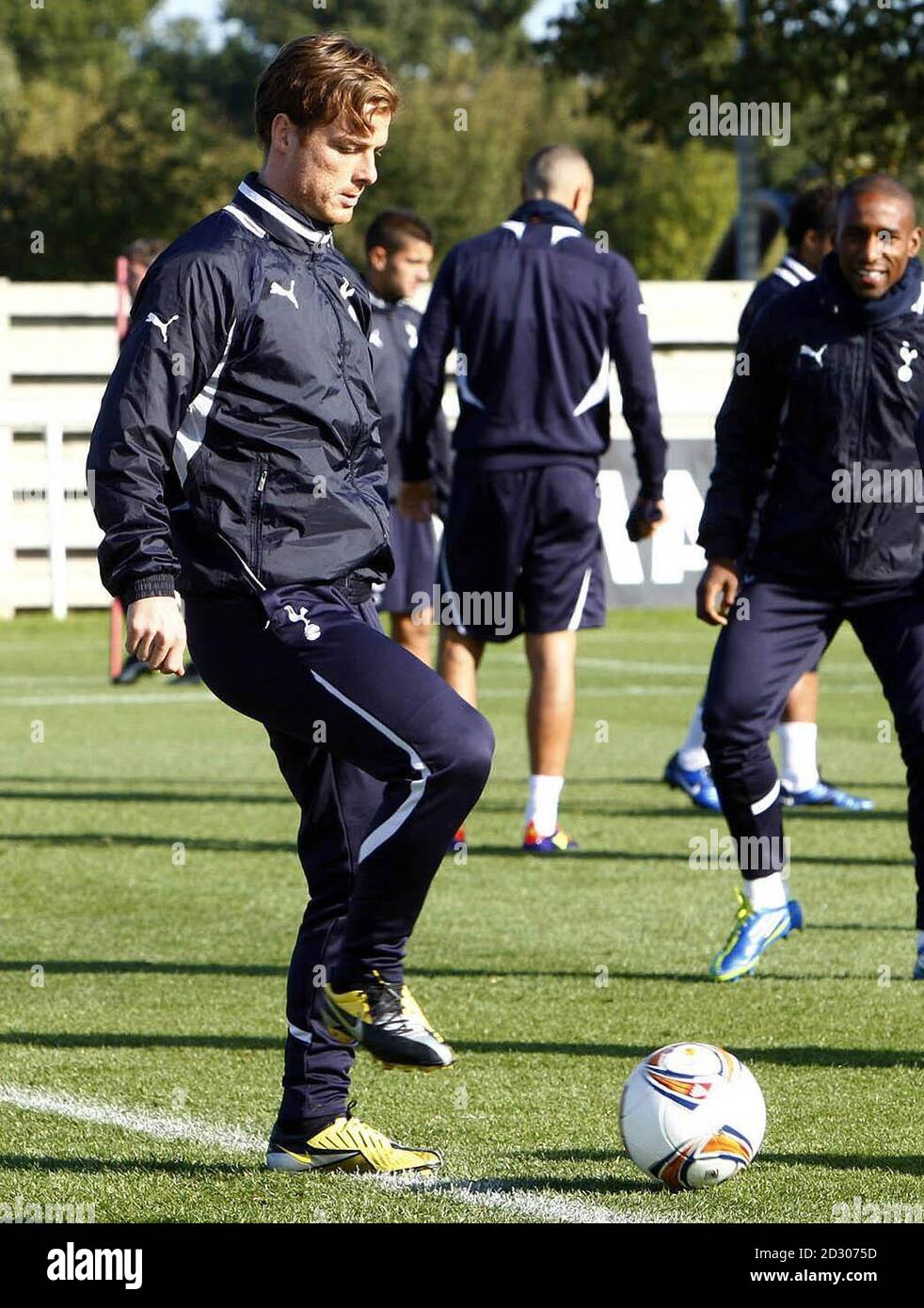 Tottenham's Scott Parker during a training session at Spurs Lodge ...