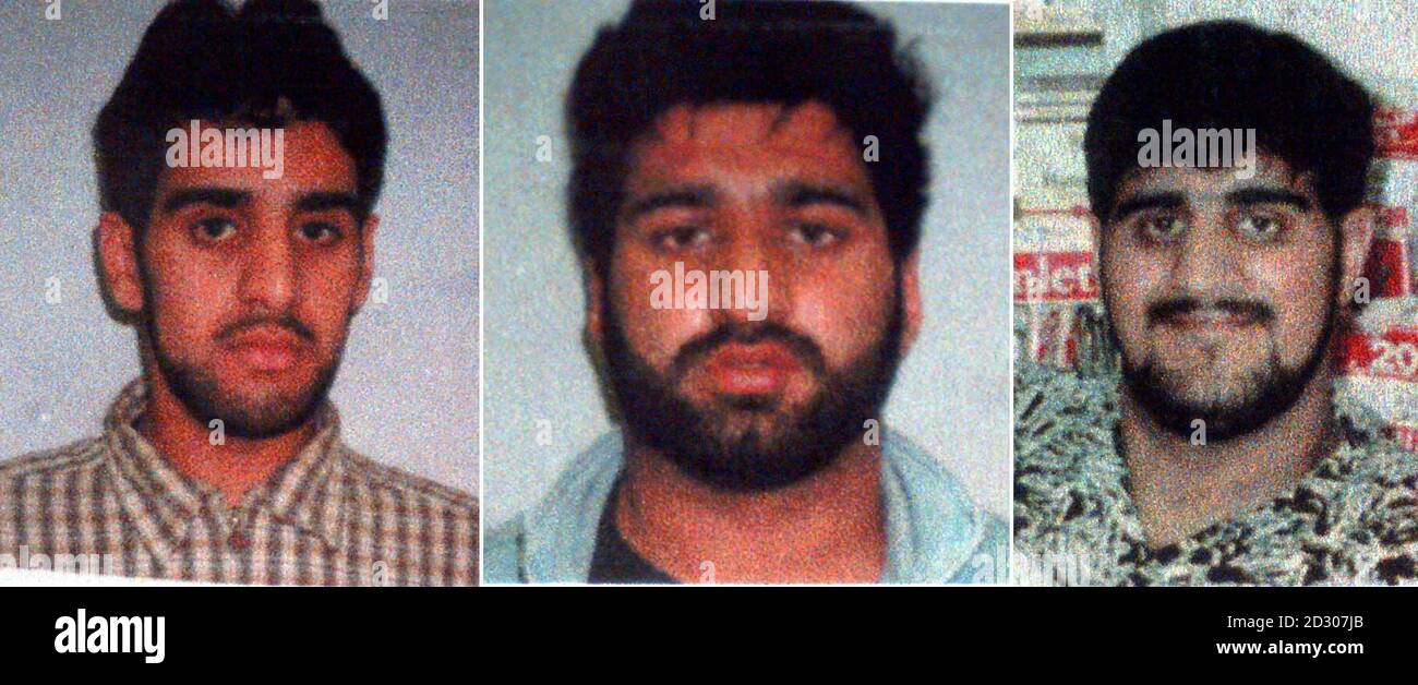 Police collects: From left: Brothers Abid, Zulfiqar and Arif Sharif ...
