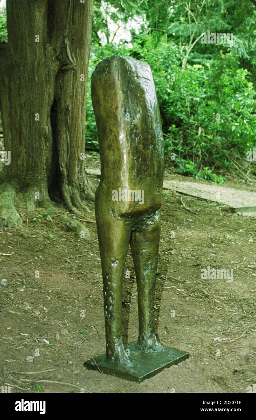 "Standing Figure" by Kenneth Armitage, one of three modern sculptures ...