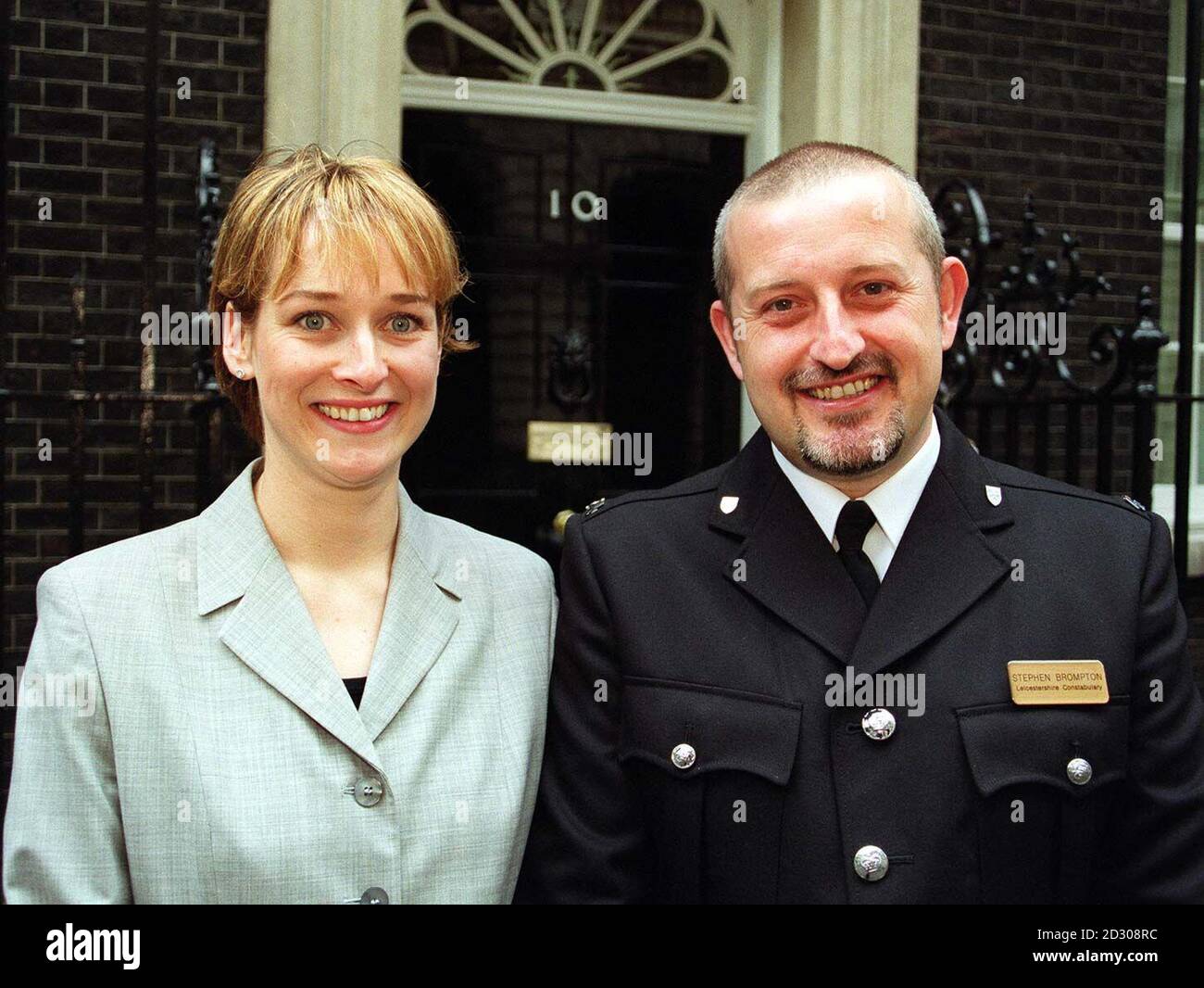 Constable Stephen Brompton of the Leicestershire constabulary with his ...