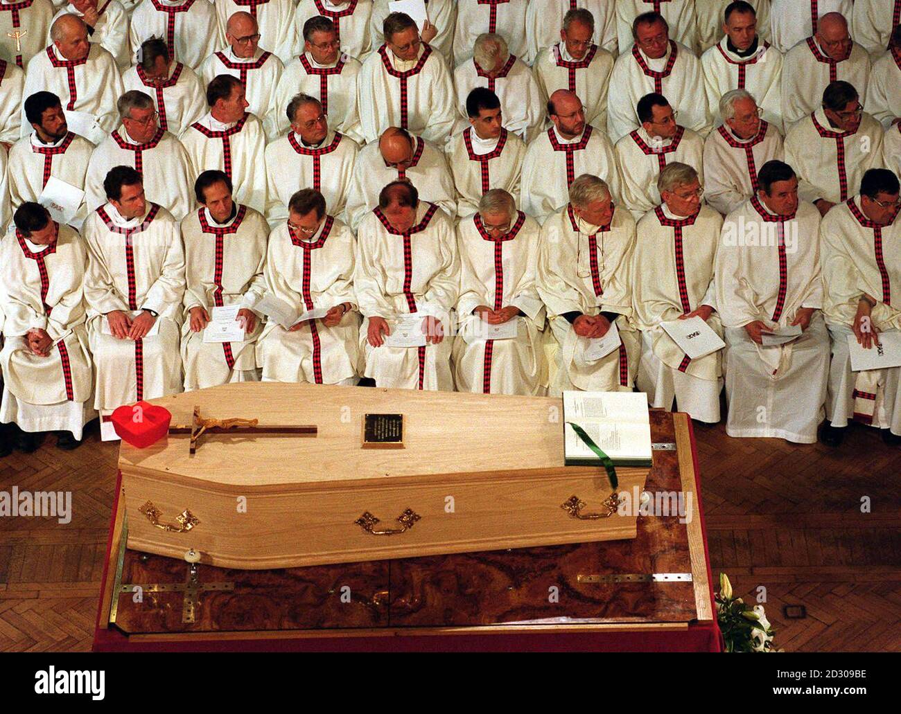 Inside Westminster Cathedral where the funeral of Cardinal Basil Hume ...