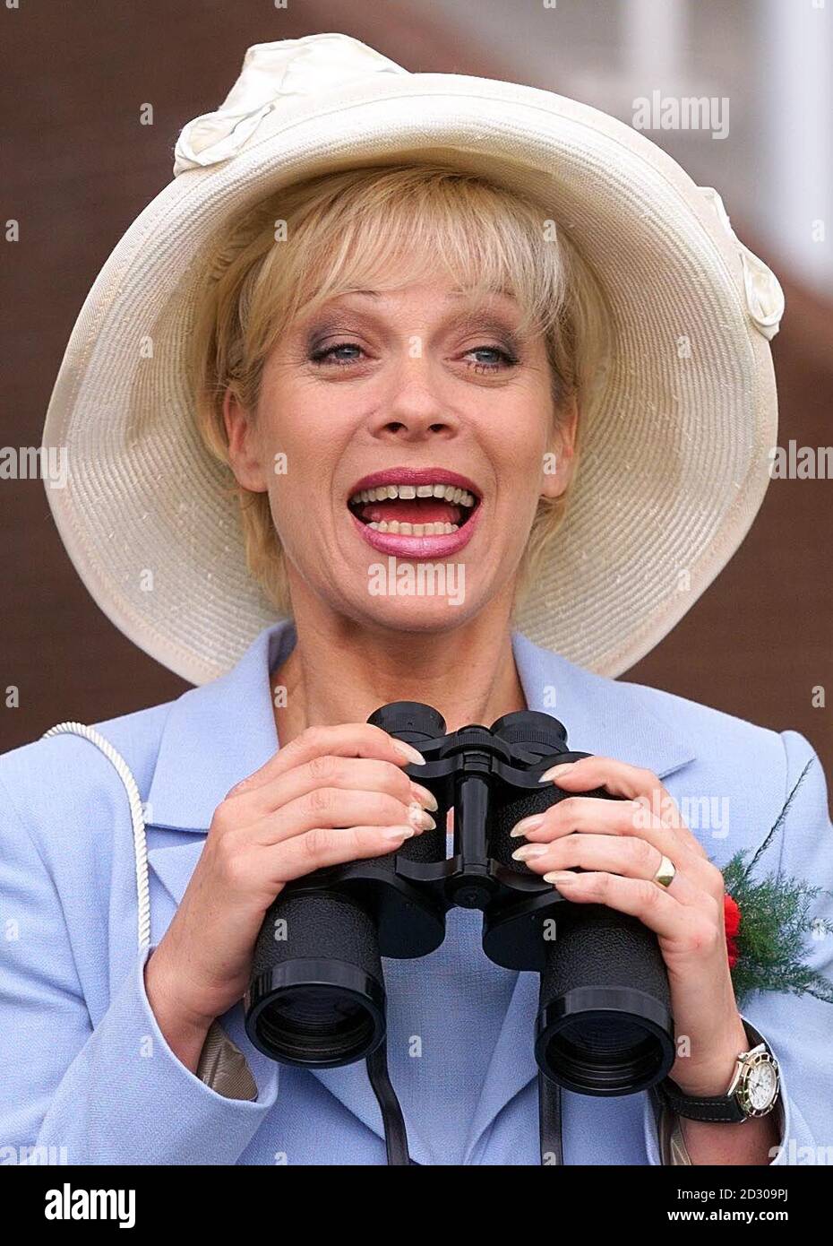 Coronation Street actress Denise Welch (Natalie Barnes) enjoys a day at ...