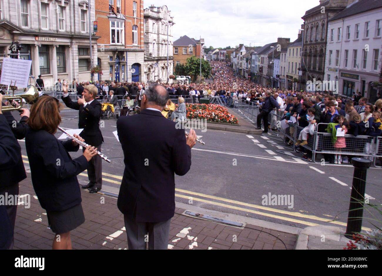 Omagh town centre is packed to capacity, as the town people remember ...