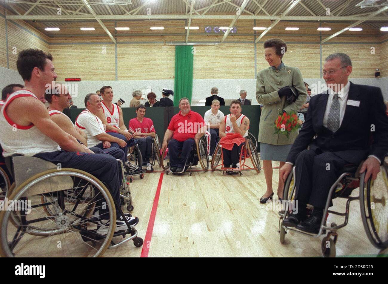 OVERSEAS ONLY: Princess Royal meets disabled basketball players after ...
