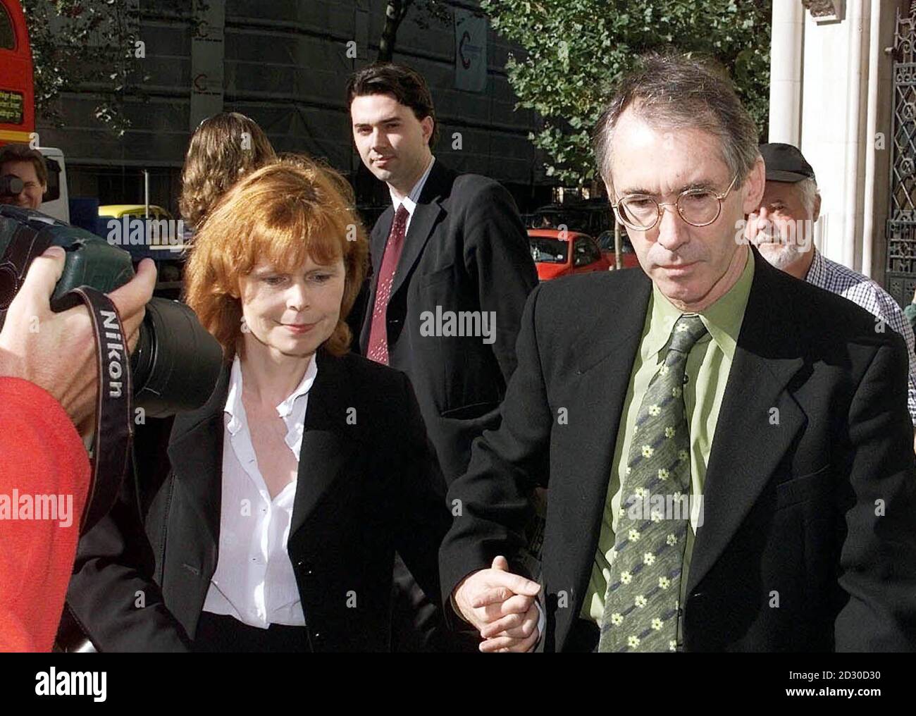 Booker prize winner novelist Ian McEwan arriving at the High Court over ...