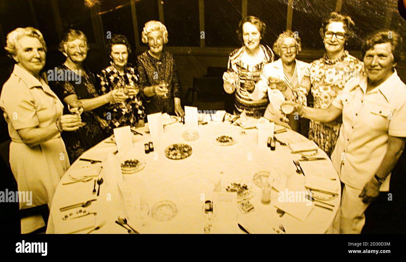 A photo of the Varian Girls dinner taken on the 6/6/66. The former ...