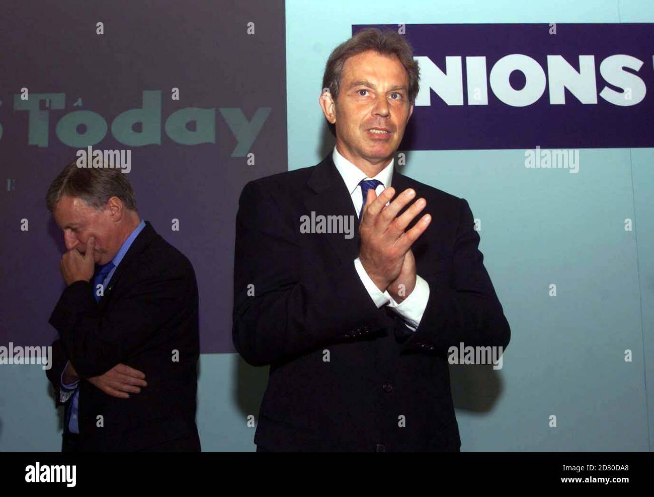 Prime Minister Tony Blair at the launch of the new Trade Union magazine ...