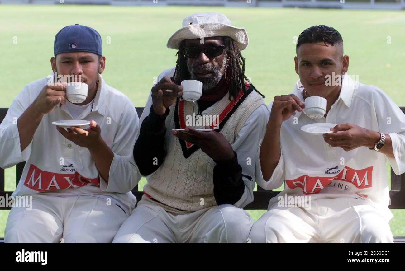 The Maxim Homies and Popz cricket team from Los Angeles at Lord Cricket ...