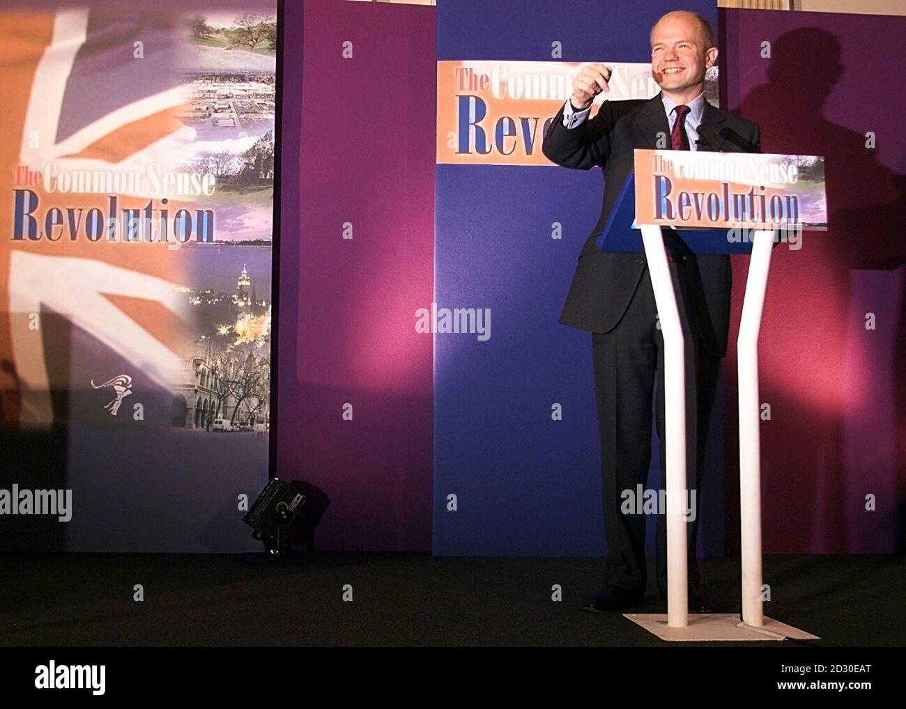 Conservative Leader William Hague, outlining plans for a Common Sense ...