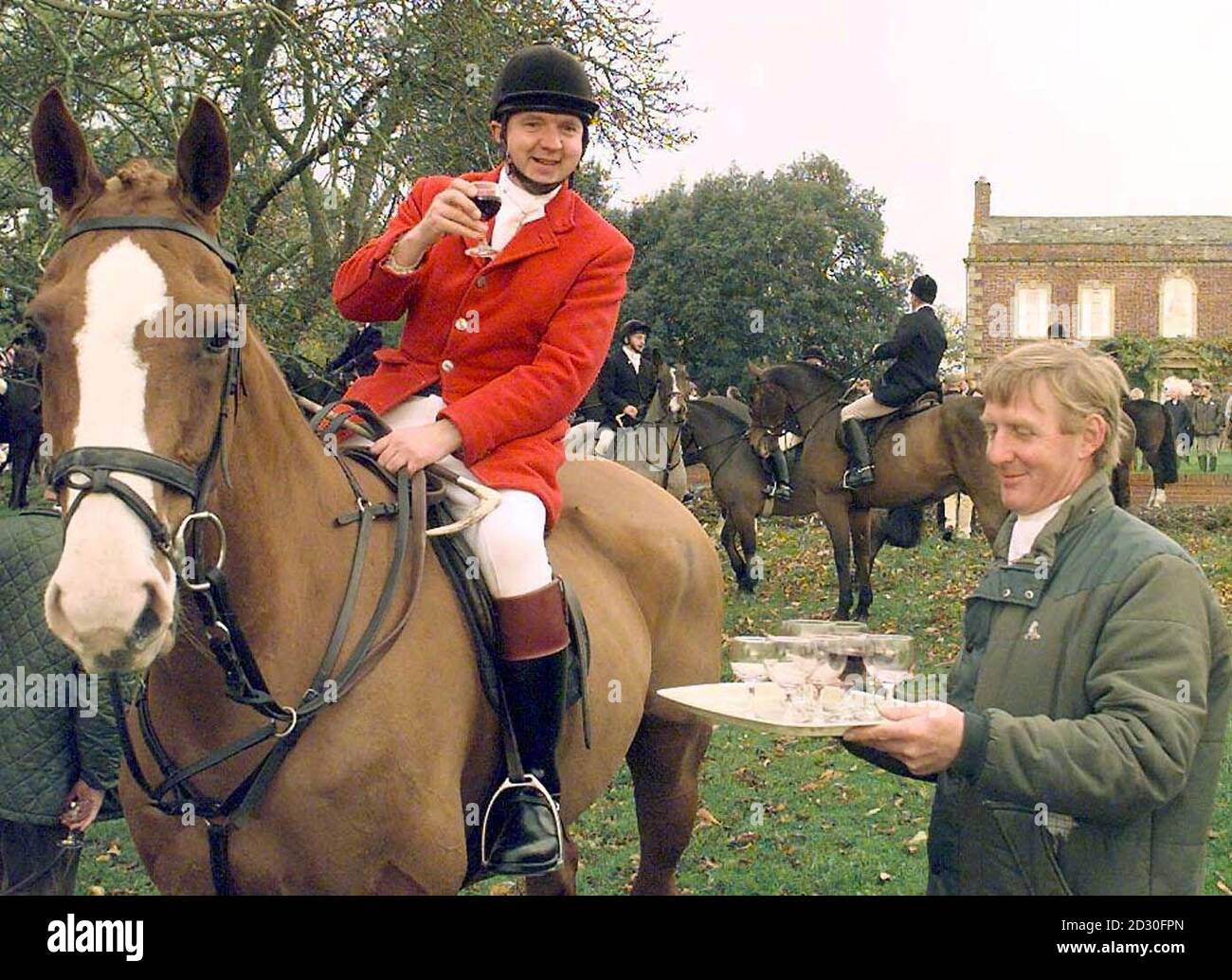 Racehorse trainer and member of the Sinnington Hunt Tim Easterby enjoys ...