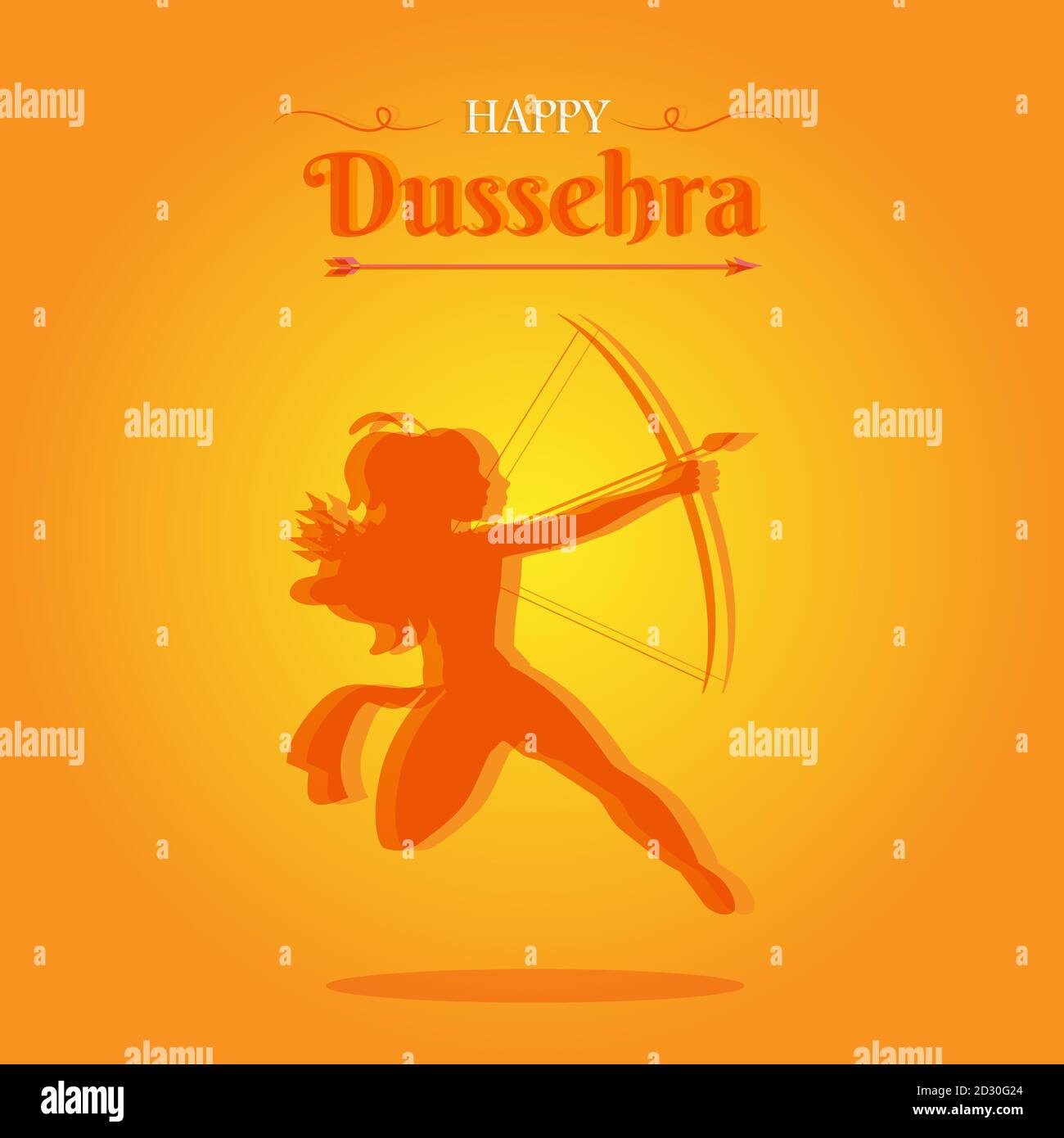 Happy Dussehra, beautiful Rama god silhouette poster, Indian hindu ...