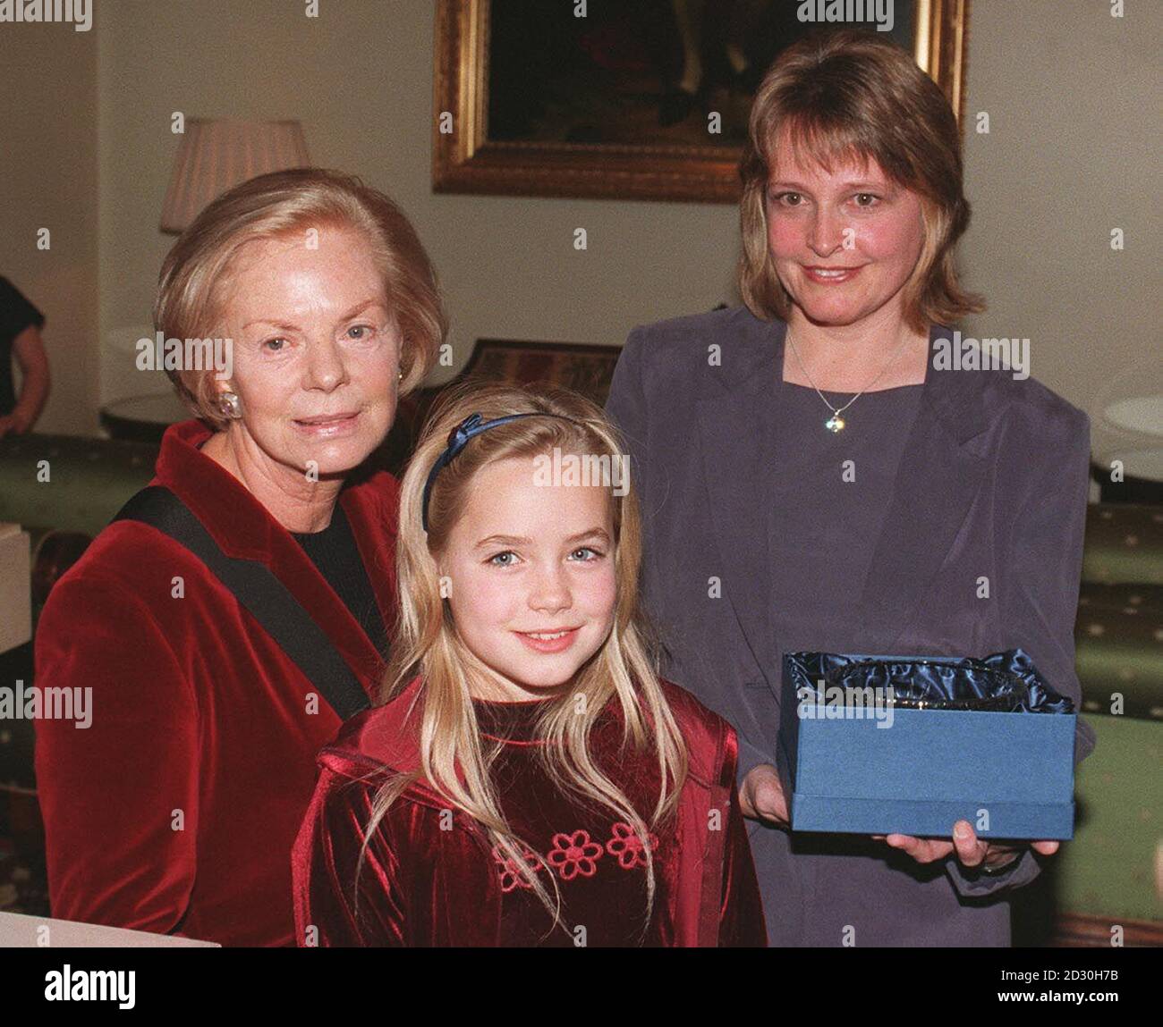 Duchess of Kent (L) with Lynn Porter (R), from Swansea, during the 1999 ...