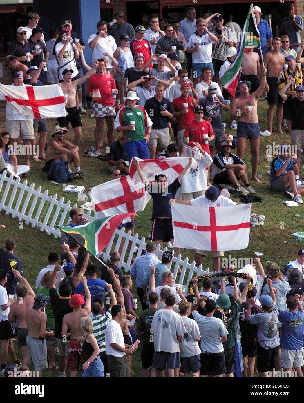 England's Barmy Army celebrate as England win the rain-affected 5th ...
