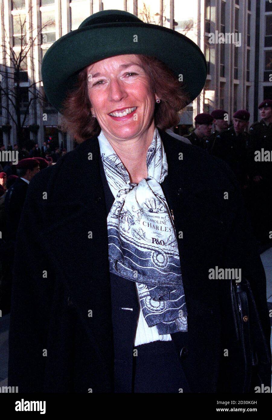 Sara Jones, widow of Colonel H Jones VC, who died at Goose Green during ...