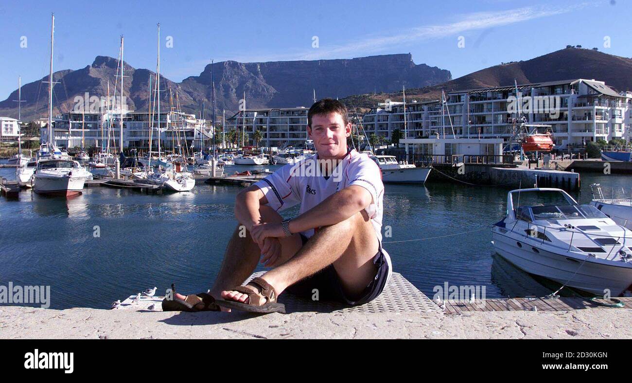 England cricketer Chris Read relaxes at the Waterfront, Cape Town, with ...