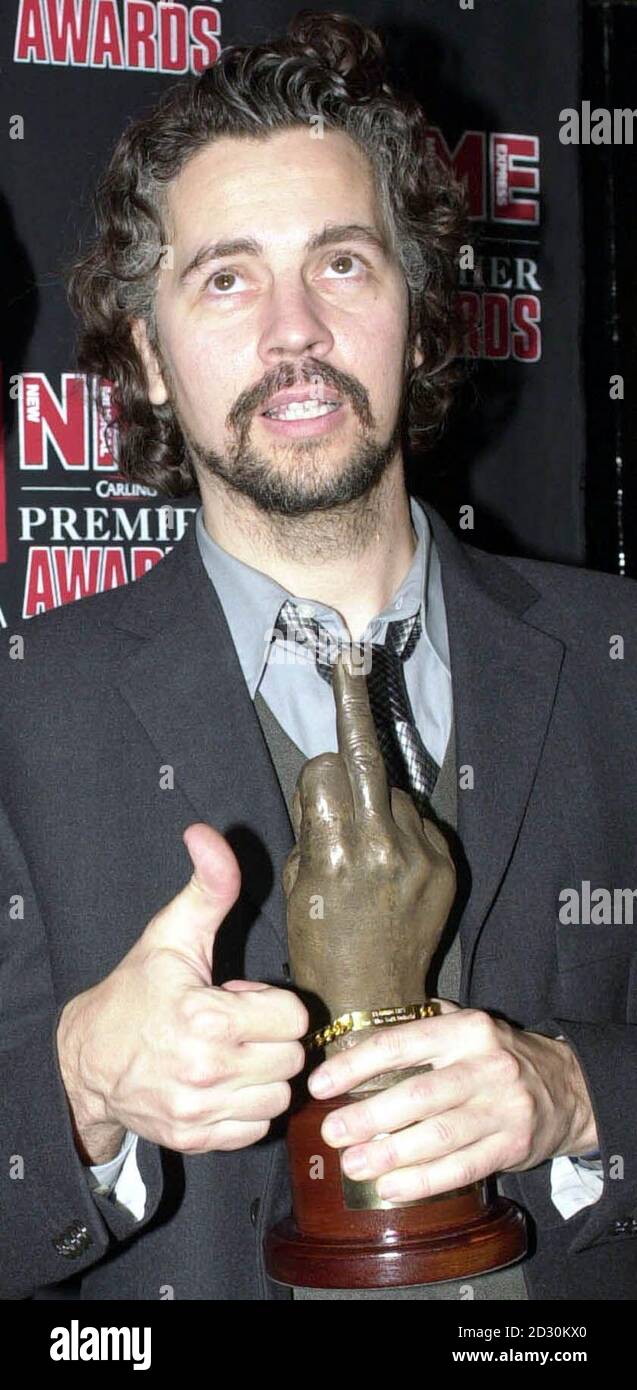 Lead singer Wayne Coyles of the group The Flaming Lips, after receiving ...