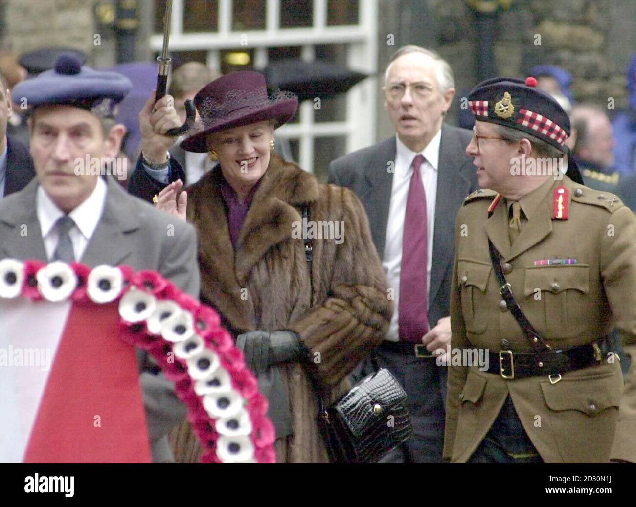 The Queen of Denmark arrived for a luncheon being given by First ...