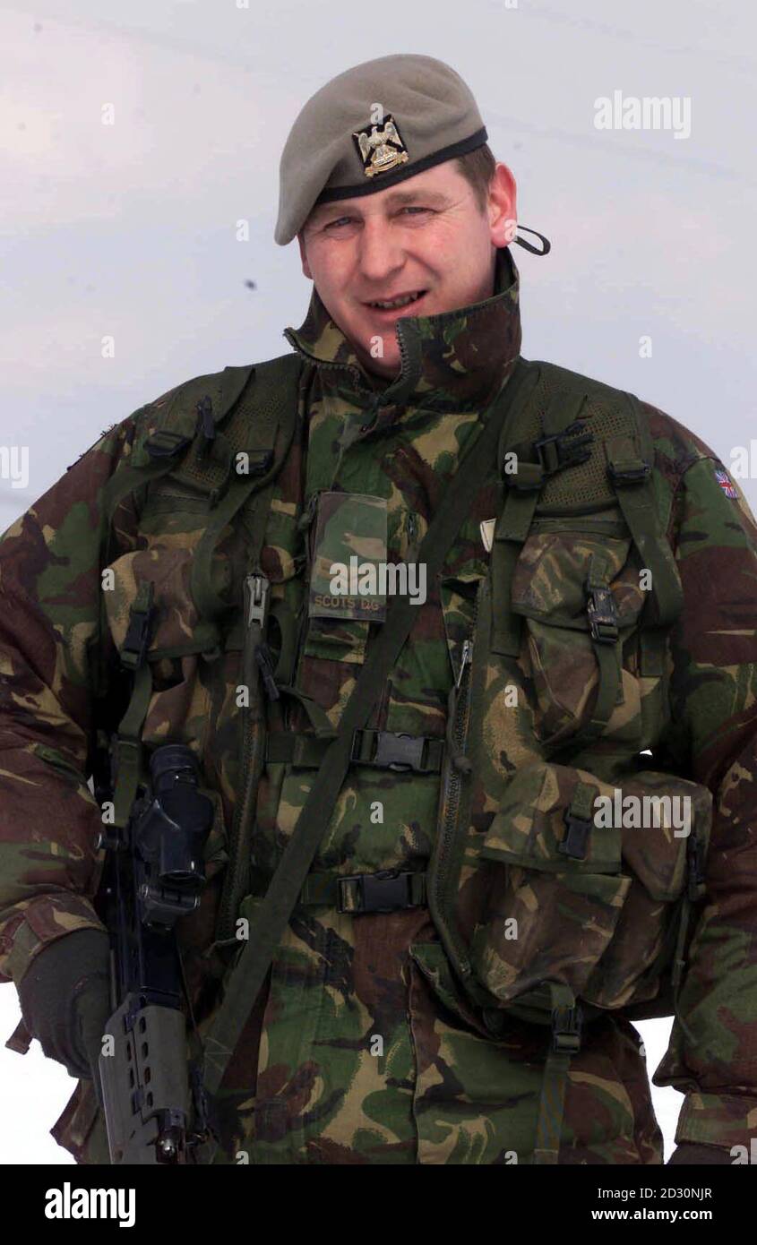 Corporal Paul Welsh from Saltash, Cornwall, who is serving with the ...