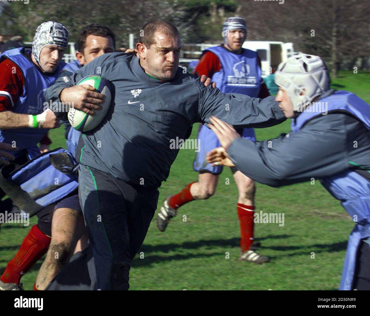 Irish prop peter clohessy ireland training session greystones hi-res ...