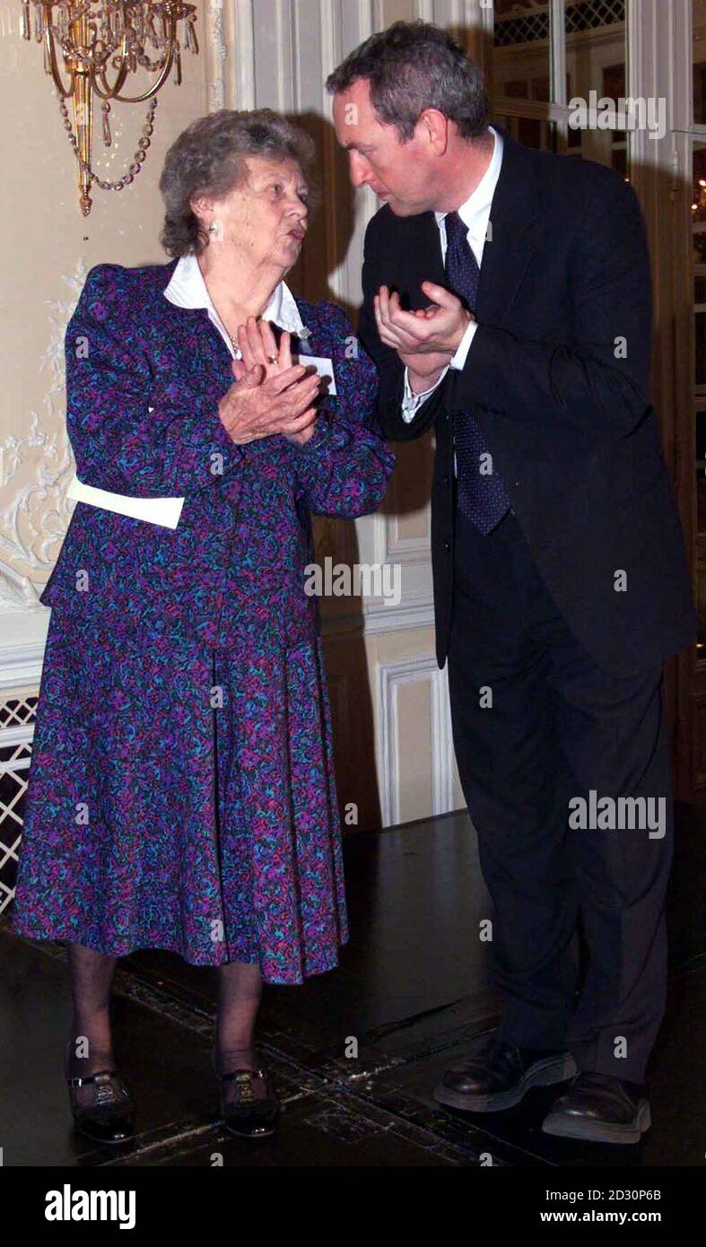 Lady Wilson, widow of the former Prime Minister Harold Wilson, at the ...