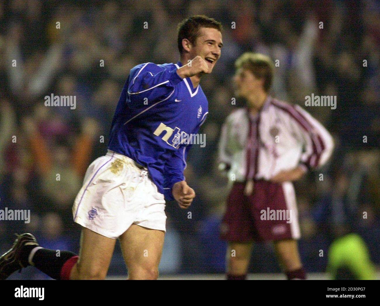 Rangers' Barry Ferguson celebrates after scoring in the Tennants ...